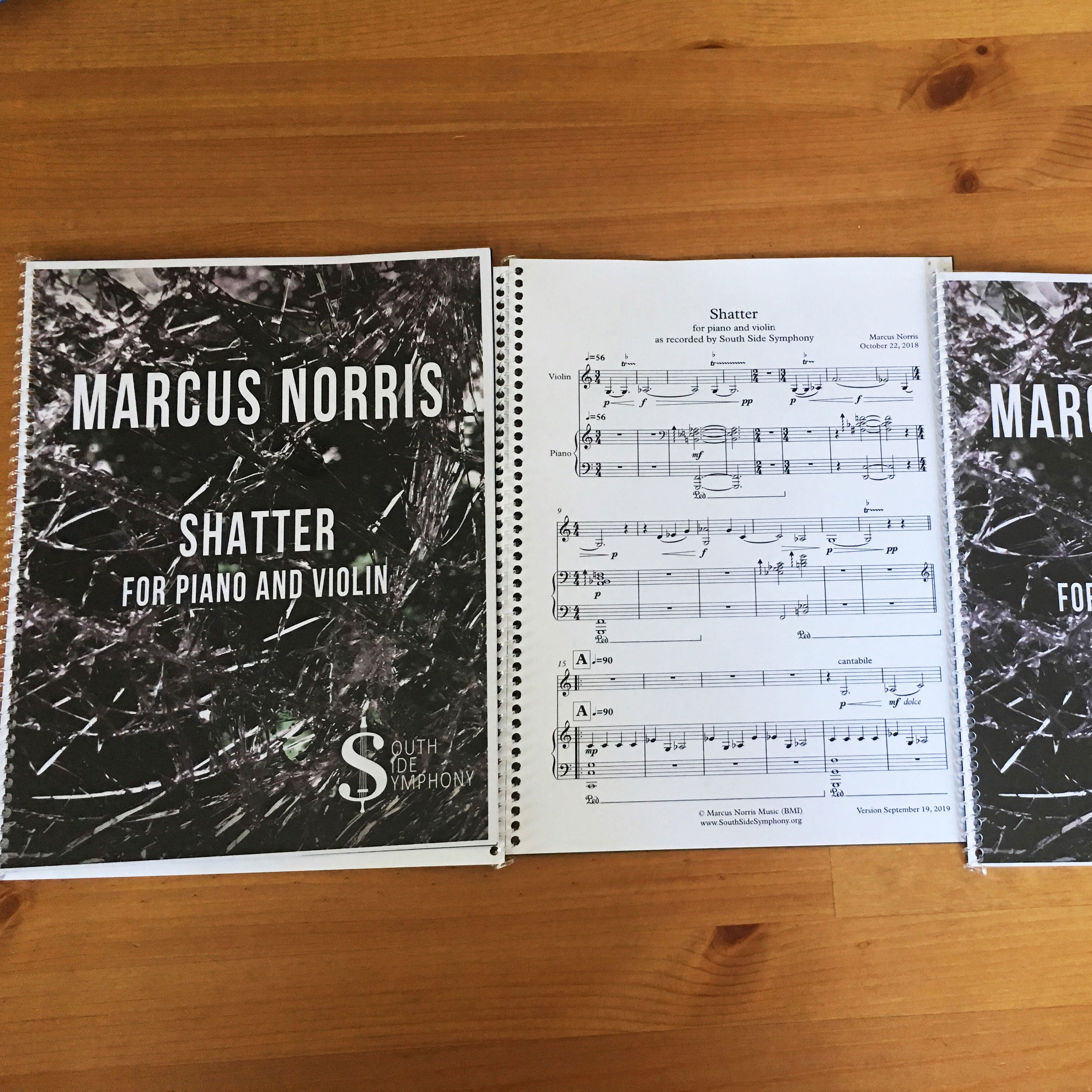 Shatter (for piano and violin) [Sheet Music] – South Side Symphony